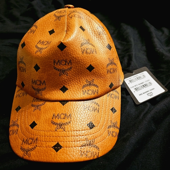 MCM | Accessories | Mcm Classic Cap Visetos Cognac Hat | Poshmark